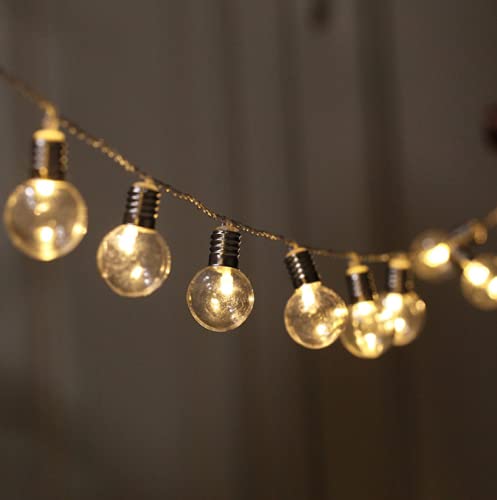 Outdoor Garden String Light 6.5M 30LED Solar Power Retro Bulb for Patio Backyard Porch Balcony Garden Home Party Decor