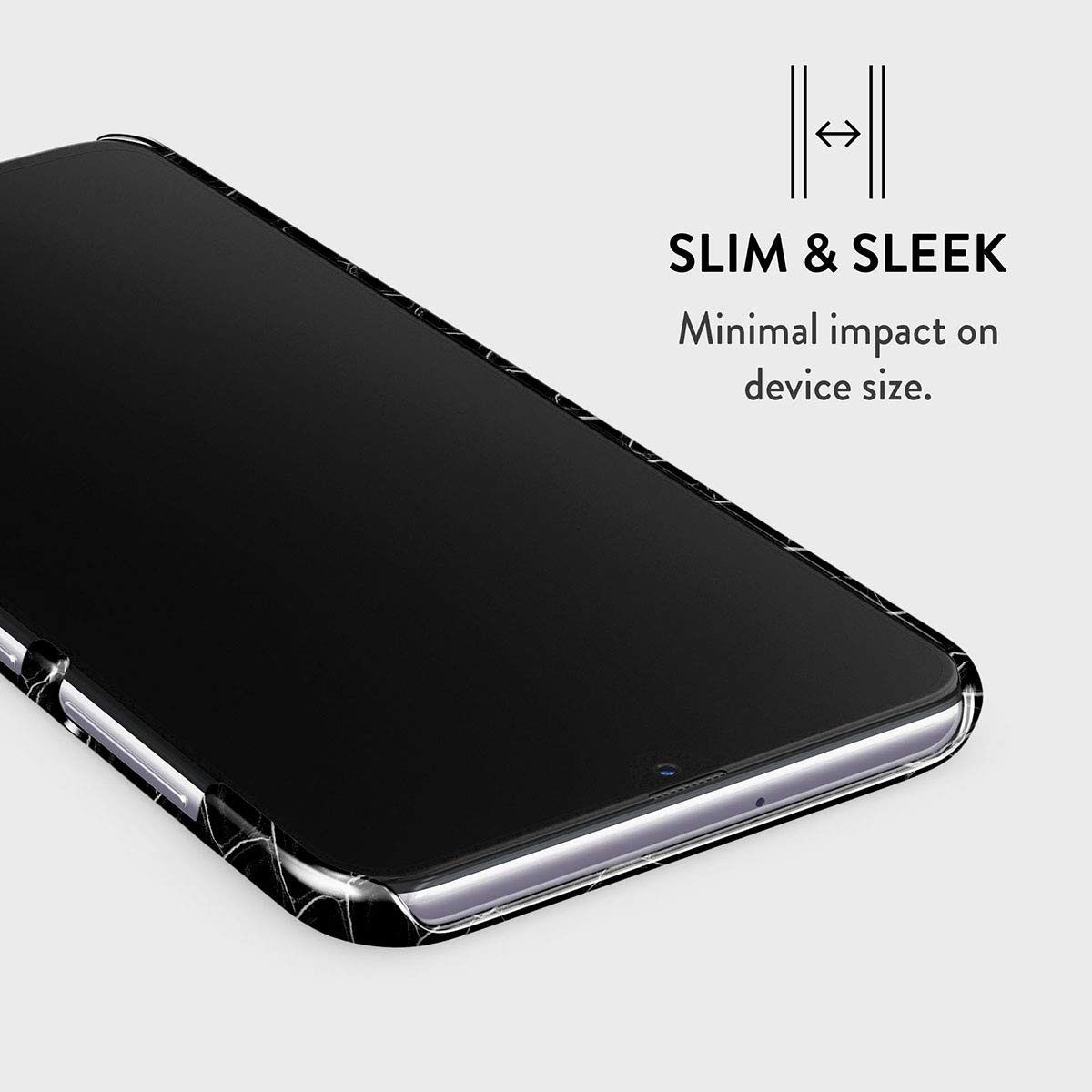 BURGA Phone Case Compatible with Samsung Galaxy A40 - Darkest Path Savage Wild Black Snake Skin Cute Case for Women Thin Design Durable Hard Plastic Protective Case