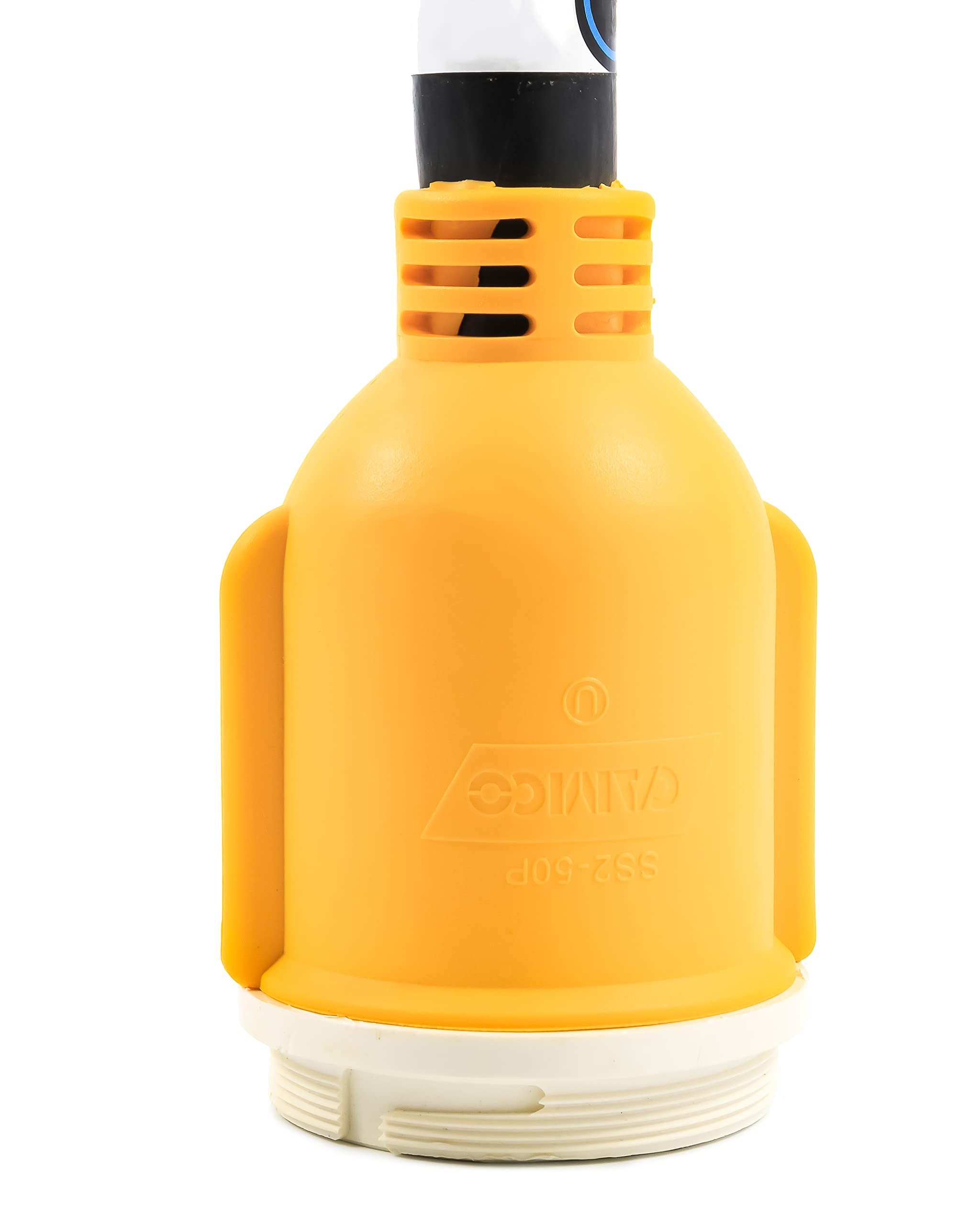 Camco Power Grip 18" Dogbone Extension Cord Adapter with 50-Amp Power Locking Male and 50-Amp 90-Degree Locking Female Ends for Electrical Connection