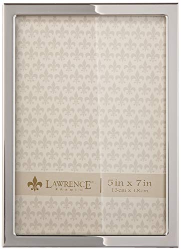 Lawrence Frames 710657 Silver Standard Metal Picture Frame, 5 by 7-Inch