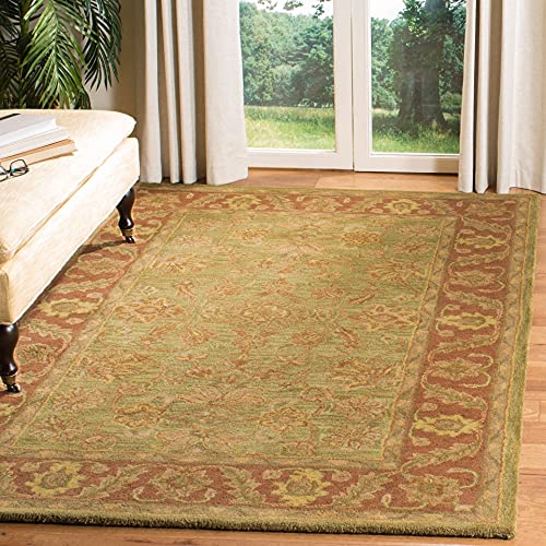 SAFAVIEH Golden Jaipur Collection 7'6" x 9'6" Black / Gold GJ250D Handmade Traditional Premium Wool Area Rug