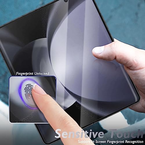 Orzero (2 Pack Compatible for Samsung Galaxy Z Fold 5 5G TPU Screen Protector (Not Glass), Premium Quality Soft PET Edge to Edge High Definition Anti-Scratch Bubble-Free (Lifetime Replacement)