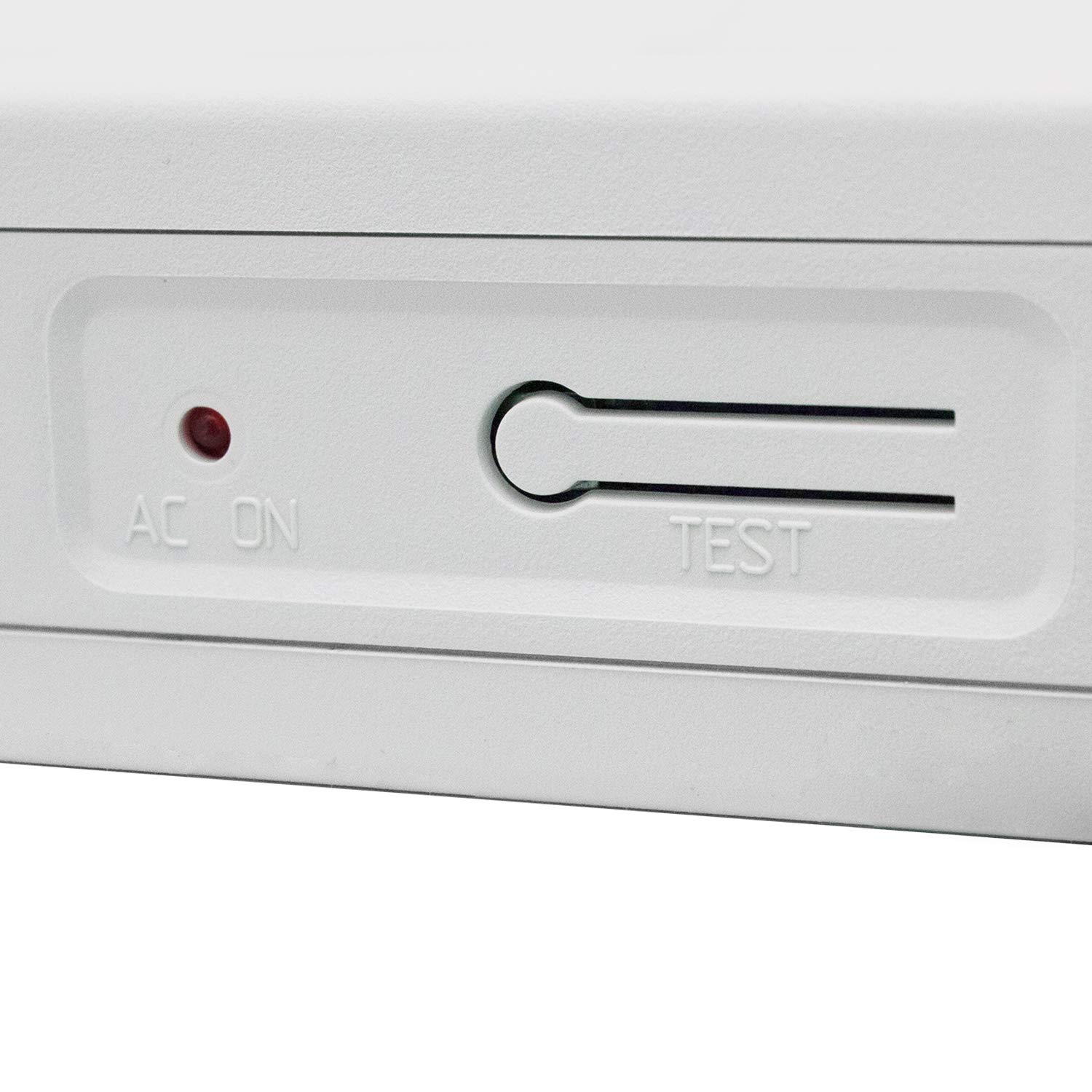 LFI Lights | Combo Red Exit Sign with Emergency Lights | White Housing | All LED | Two Adjustable Square Heads | Hardwired with Battery Backup | UL Listed | (1 Pack) | COMBOLG-R
