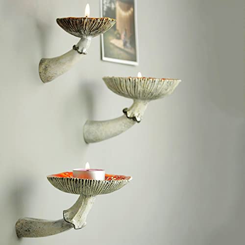Floating Shelves, ?2022? Cute Room Decor, Floating Shelf, Whimsical Mushroom , Wall Mounted, Creative Art Rack for Living Room Kitchen Bathroom (ALL-3PCS)