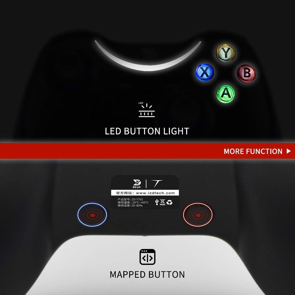 ZD T Gaming Wired Gamepad Controller Joystick for PC(Windows XP/7/8/8.1/10) / Playstation 3 / Android/Steam - Not Support The Xbox 360/One (T-wired)