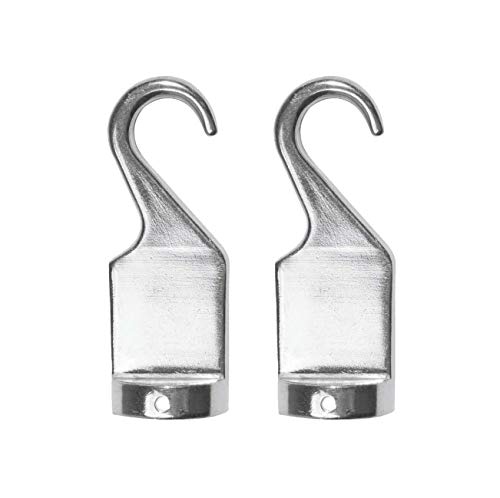 Concept Housewares PR-41207 Natural Wood Series Aluminum Pan Hooks, 2 Pack