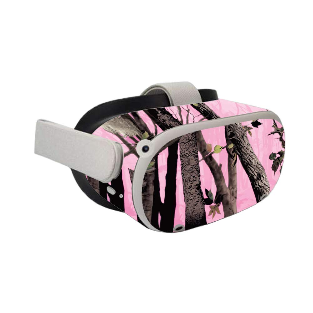 MightySkins Skin Compatible with Oculus Quest 2 - Pink Tree Camo | Protective, Durable, and Unique Vinyl Decal wrap Cover | Easy to Apply, Remove, and Change Styles | Made in The USA