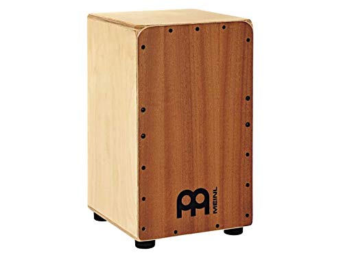 Meinl Cajon Box Drum with Internal Strings for Snare Effect - NOT MADE IN CHINA - Mahogany Frontplate / Baltic Birch Body, Woodcraft Professional, 2-YEAR WARRANTY(WCP100MH)