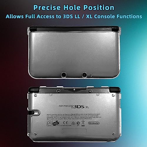 OSTENT Protective Clear Crystal Hard Guard Case Cover Skin Shell for Nintendo 3DS XL LL Color Clear White