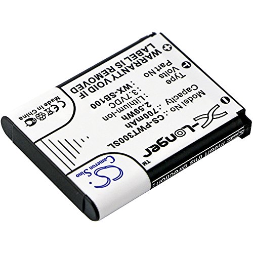 Cameron Sino New Replacement Battery Fit for Panasonic Attune II HD3, WX-CH455, WX-ST100, WX-ST300(700mAh / 2.59Wh)