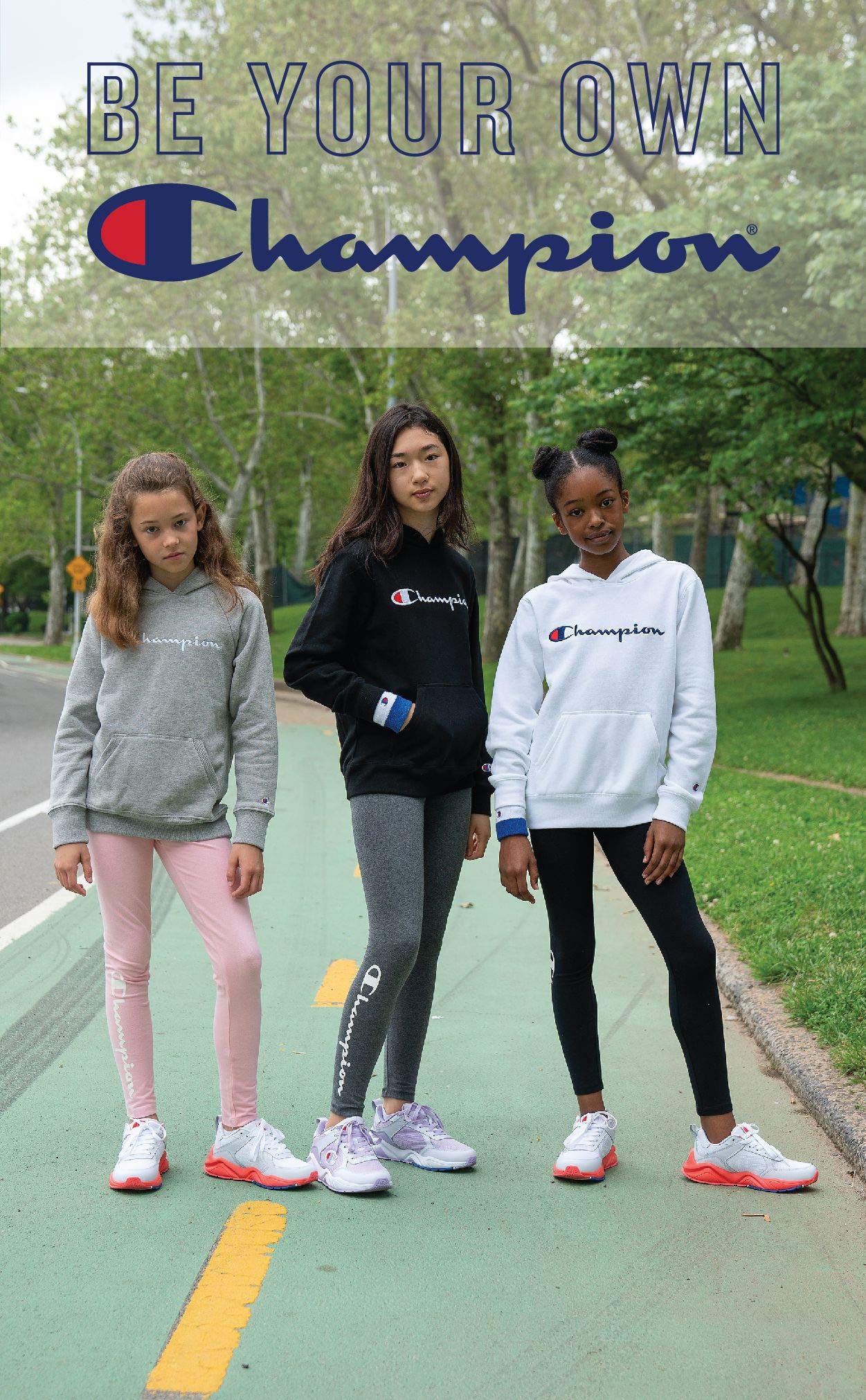 Champion Girls Tee Shirt and Legging Two Piece Top and Bottom Set Little Girls