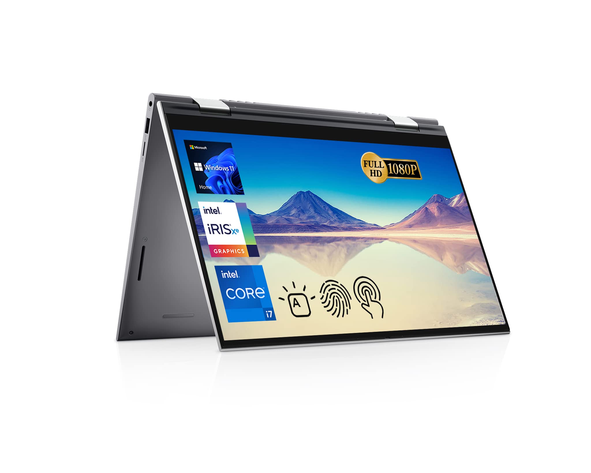 Dell 2022 Newest Inspiron 5410 2-in-1 Laptop, 14" FHD Touchscreen, Intel Core i7-1195G7 Processor, 64GB RAM, 2TB PCIe SSD, Backlit KB, Fingerprint Reader, Webcam, Wi-Fi 6, HDMI, Win11 Home, Silver