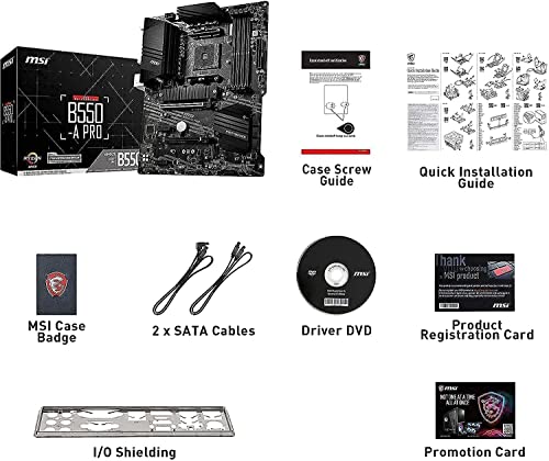 INLAND Performance 2TB NVMe PCIe Gen 4.0 M.2 2280 SSD + AMD Ryzen 5 5600X Desktop Processor 6-core Unlocked Bundle with MSI B550-A PRO AM4 DDR4 ATX Motherboard