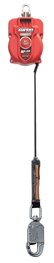 Miller 9 ft. Fall Limiter with 400 lb. Weight Capacity, Red - MFL-5-Z7/9FT