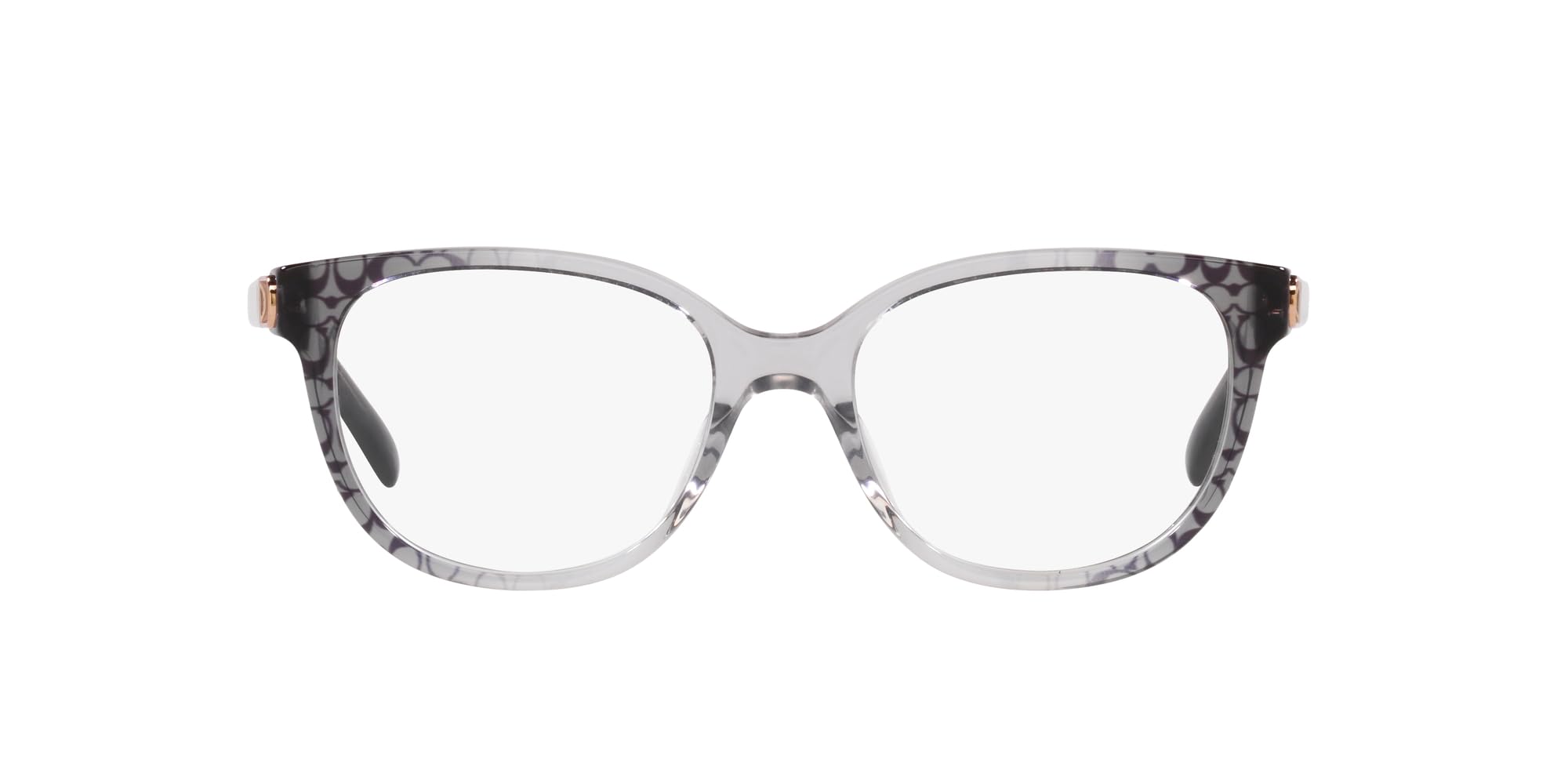 Coach HC6194U Universal Fit Prescription Eyewear Frames, Grey Gradient Signature C/Demo Lens, 52 mm