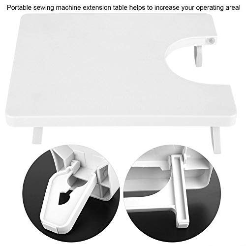 Maxmartt Sewing Machine Extension Table, ABS Plastic Mini Sewing Machine Extension Table Extension Board 10 * 8 * 0.5 Inch Plastic Extension Table for Household Sewing Machine Universal
