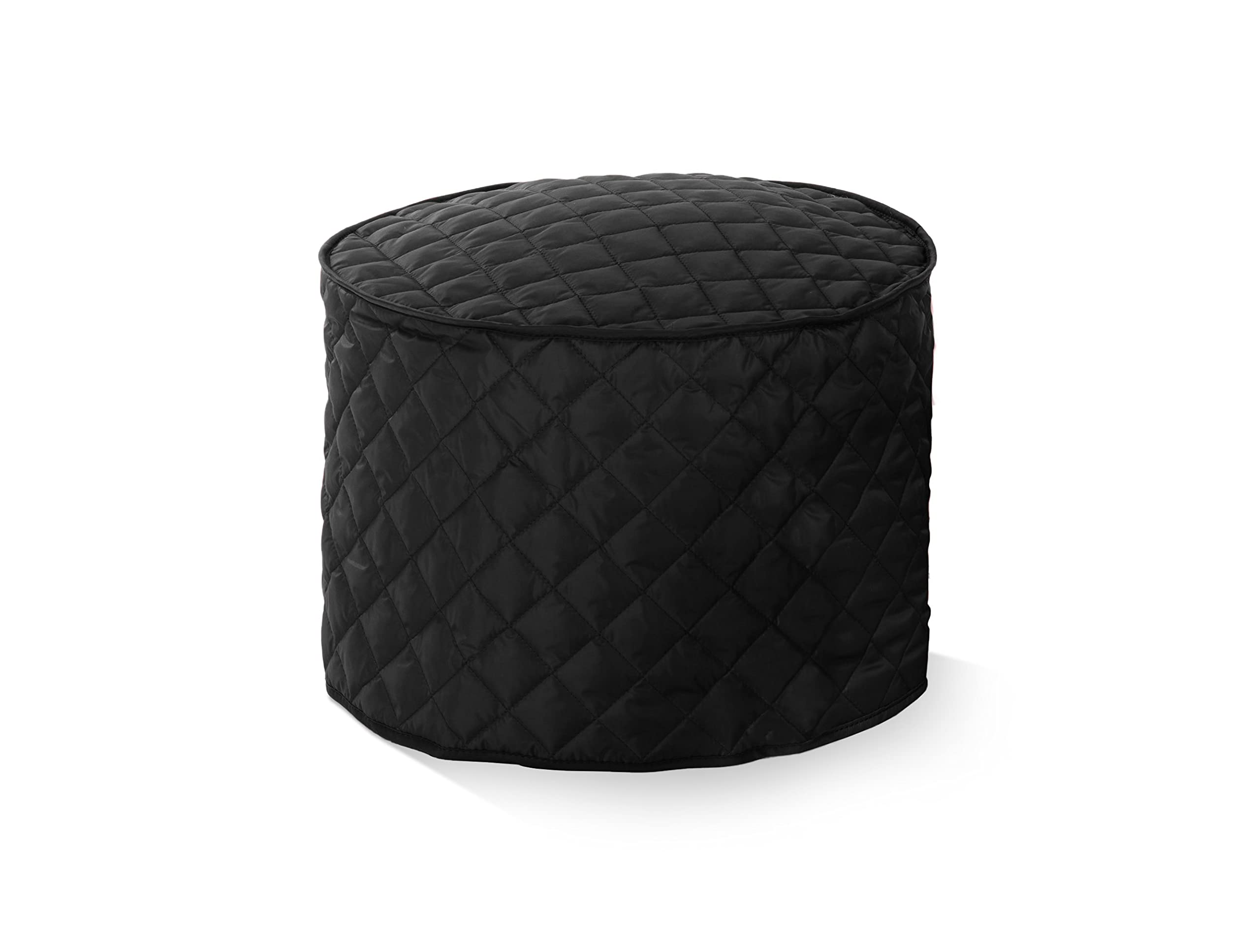 Covermates Keepsakes - Round Appliance Cover - Dust Protection - Stain Resistant - Washable - Appliance Cover-Black