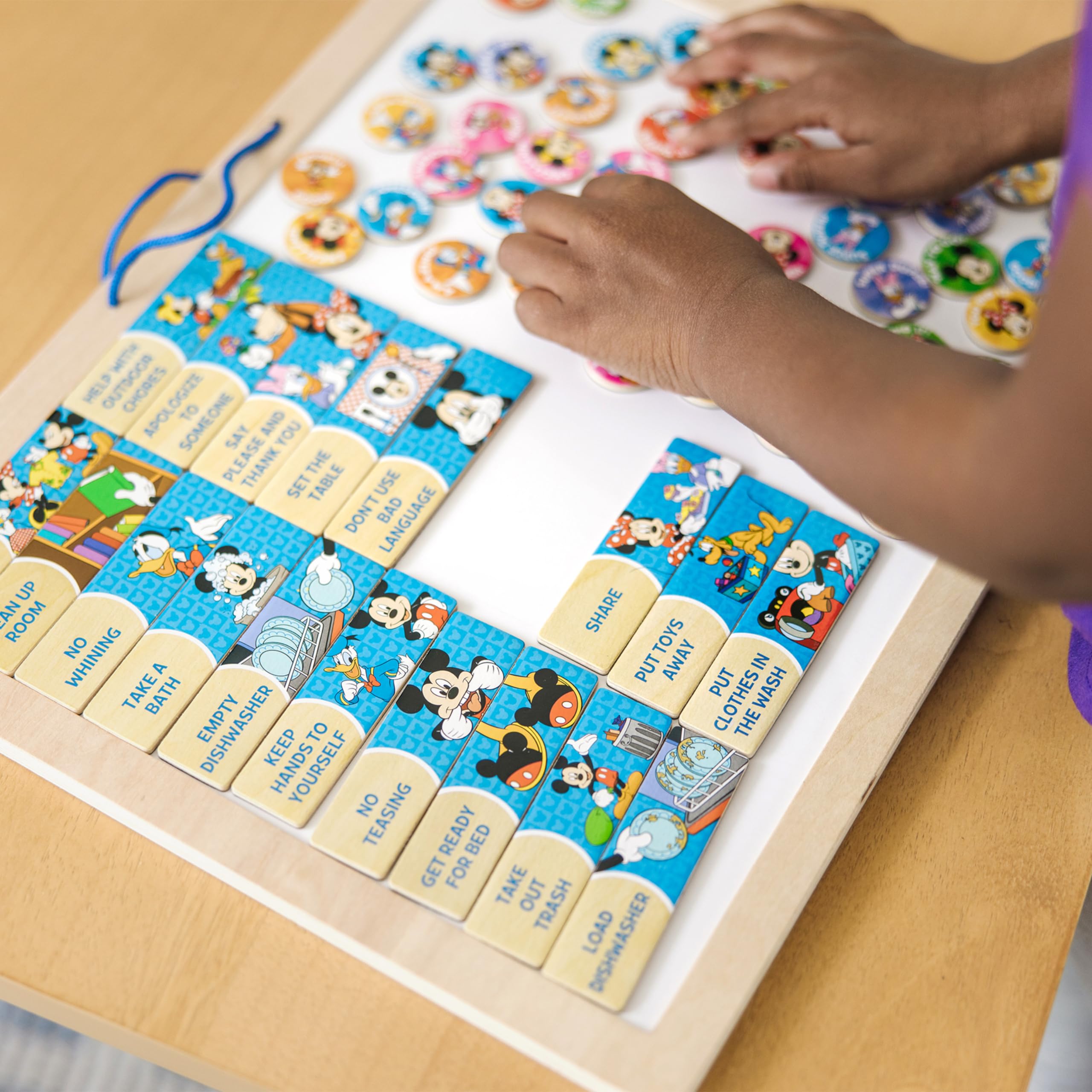 Melissa & Doug Disney Mickey Mouse Clubhouse My Magnetic Responsibility Chart - Routine, Reward Board/ Chart For Toddlers and Kids Ages 3+, Small