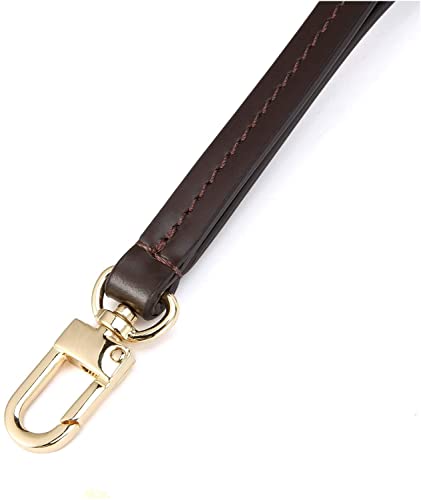 Replacement Hands-Free Wristlet Strap Vachetta Leather for Pochette Wallet and Clutch (BROWN Wristlet Strap)