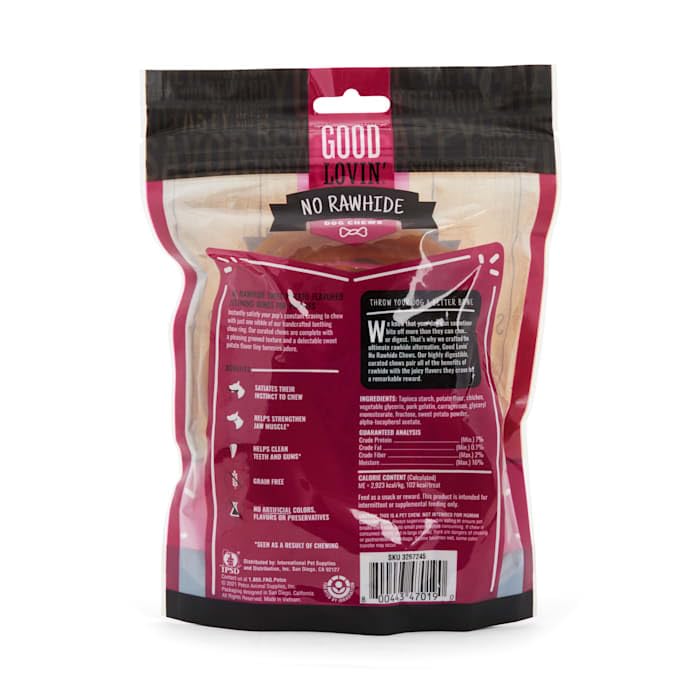 Good Lovin' Sweet Potato Flavor Pup Ring Dog Chew, 4.9 oz., Count of 4