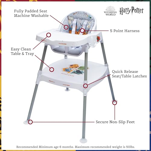 Harry Potter Magical 4-in-1 High Chair | Infant to Kids - Transfigures to Table & Chair by KidsEmbrace