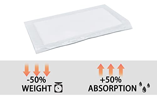 RIKICACA Meat Absorbent Pads 4x7 inch Dri Lock 60 Grams,White Meat Soaker Pads for Vacuum Sealer Bags (80pcs)