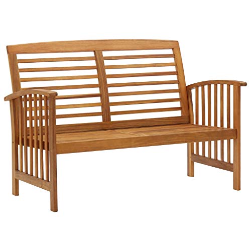 MBFLUUML Patio Dining Sets, Outdoor Patio Furniture, 2 Piece Patio Lounge Set Solid Acacia Wood Suitable for Patio, Porch, Backyard, Balcony.
