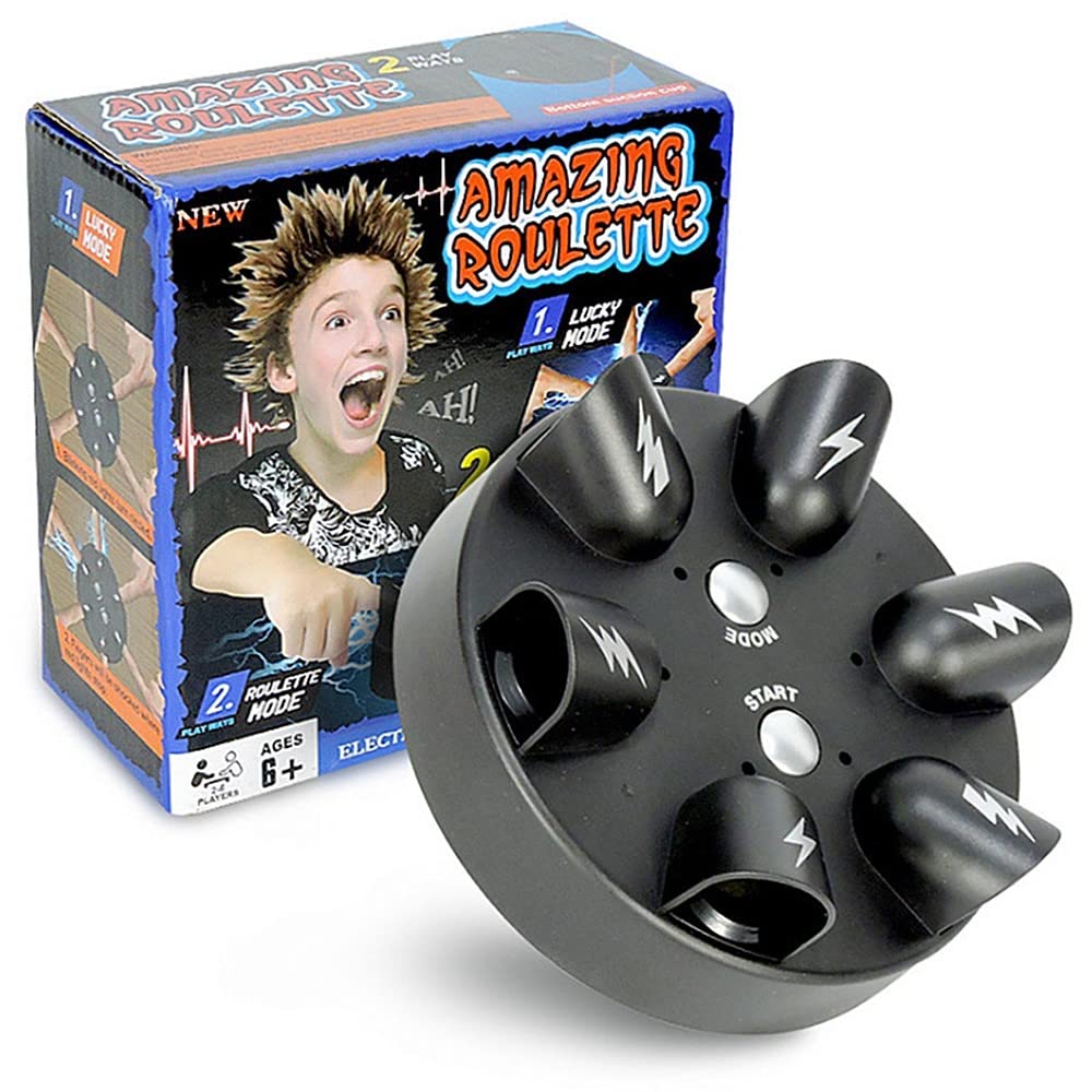 Upgrade Electric Shock Detector Polygraph Micro Roulette Polygraph Test Finger Shock Game Toy Practical Joke Polygraph Game Analyzer Consoles Gifts Interesting Polygraph Game (Finger)