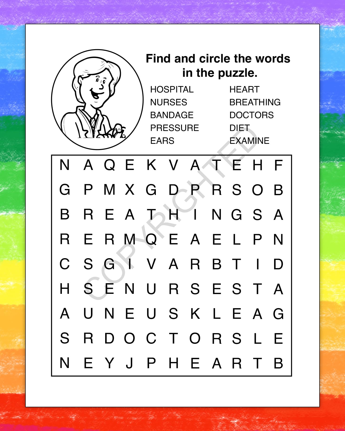 ZOCO - Your Hospital Cares About You - Coloring Books (25 Bulk Pack, Without Crayons) - Games, Puzzles, Activities for Kids