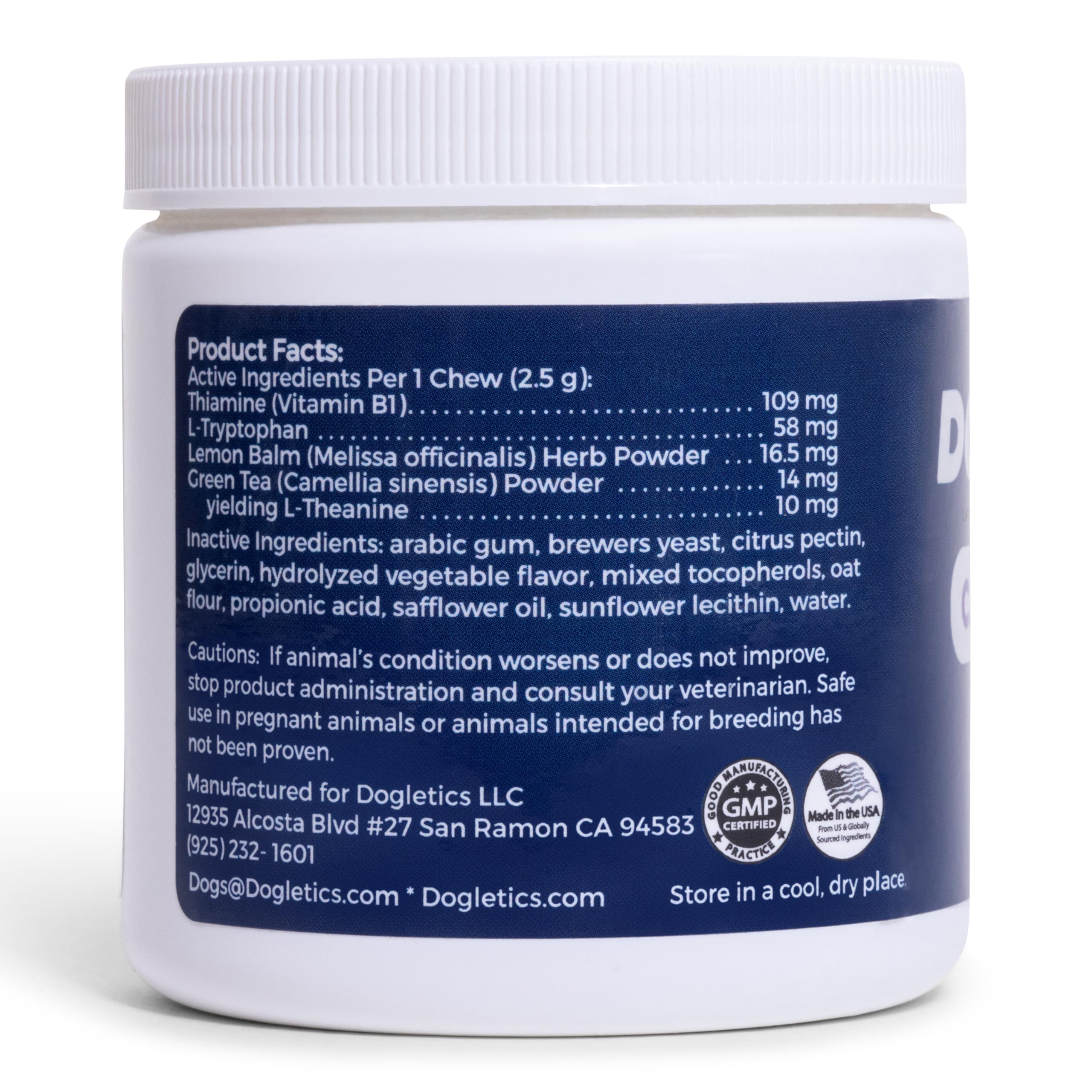 Dogletics Calm & Relax Soft Chew Supplements for Dogs - Reduce Stress & Anxiety, Behavioral Support, Promote Rest & Relaxation for Active Dogs