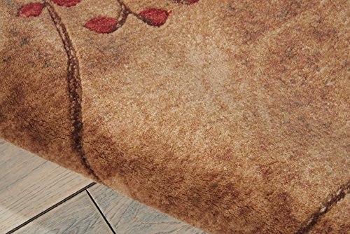 Nourison Somerset Rustic Latte 2'3" x 8' Area-Rug, Easy-Cleaning, Non Shedding, Bed Room, Living Room, Dining Room, Kitchen (2x8)
