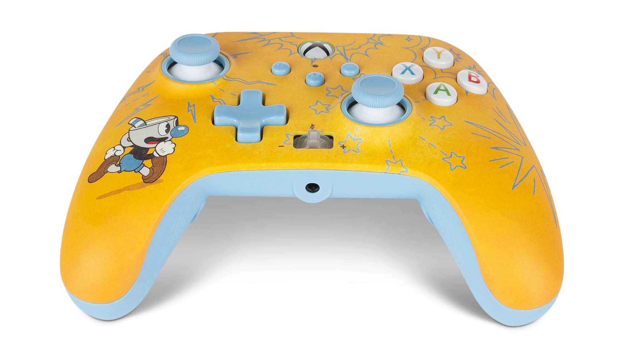 PowerA Enhanced Wired Controller for Xbox Series X|S - Cuphead: Mugman, Gamepad, Wired Video Game Controller, Gaming Controller, Xbox Series X|S - Xbox Series X