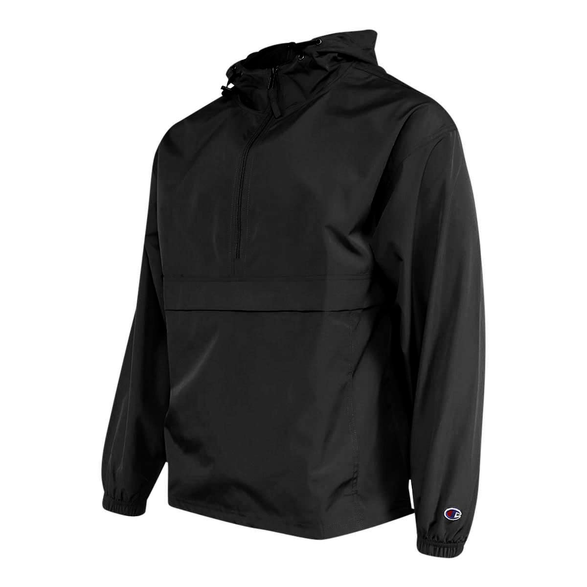 Champion - Packable Quarter-Zip Jacket - CO200 - XL - Black