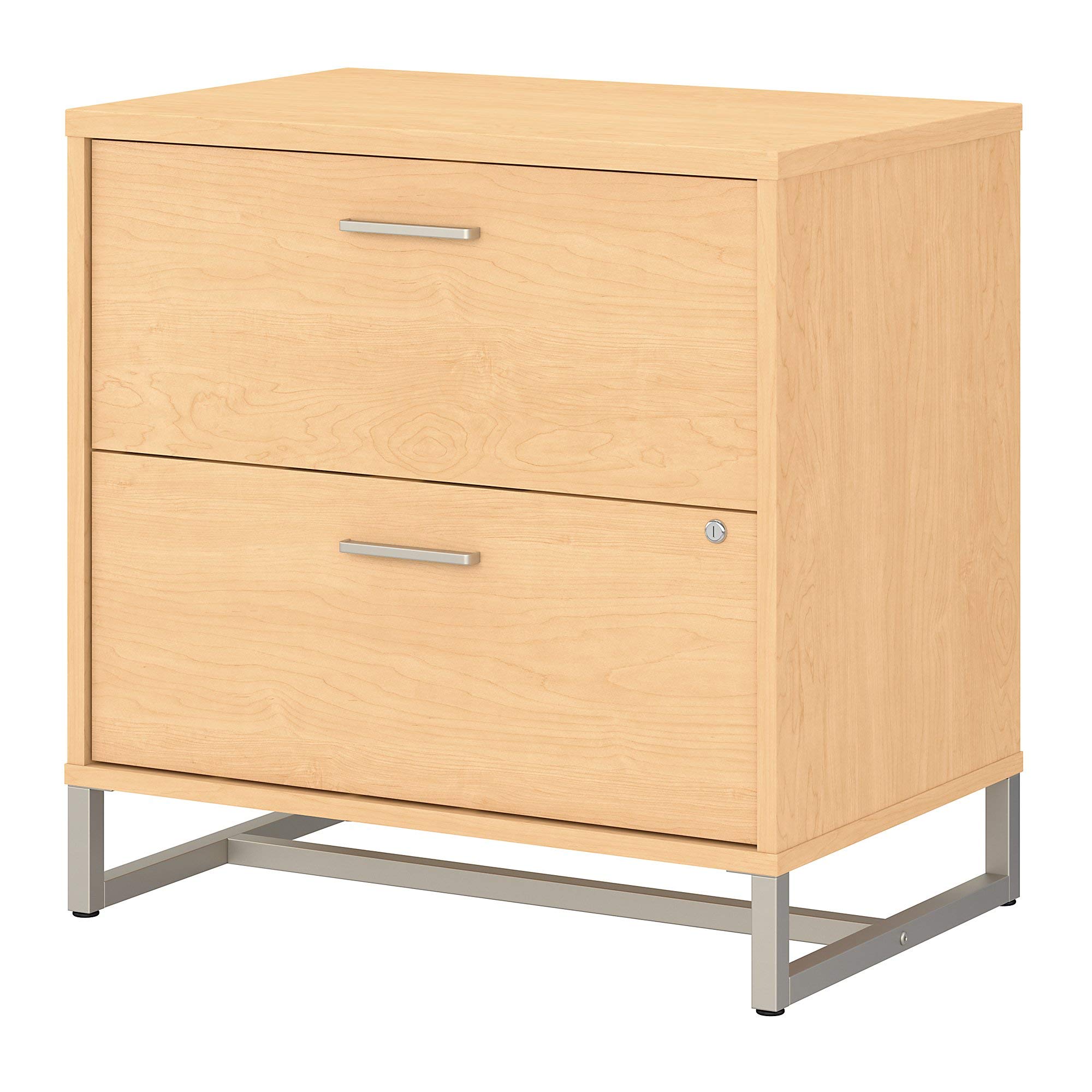 Bush Business Furniture Office by Kathy Ireland Method 2 Drawer Lateral File Cabinet-Assembled, Natural Maple