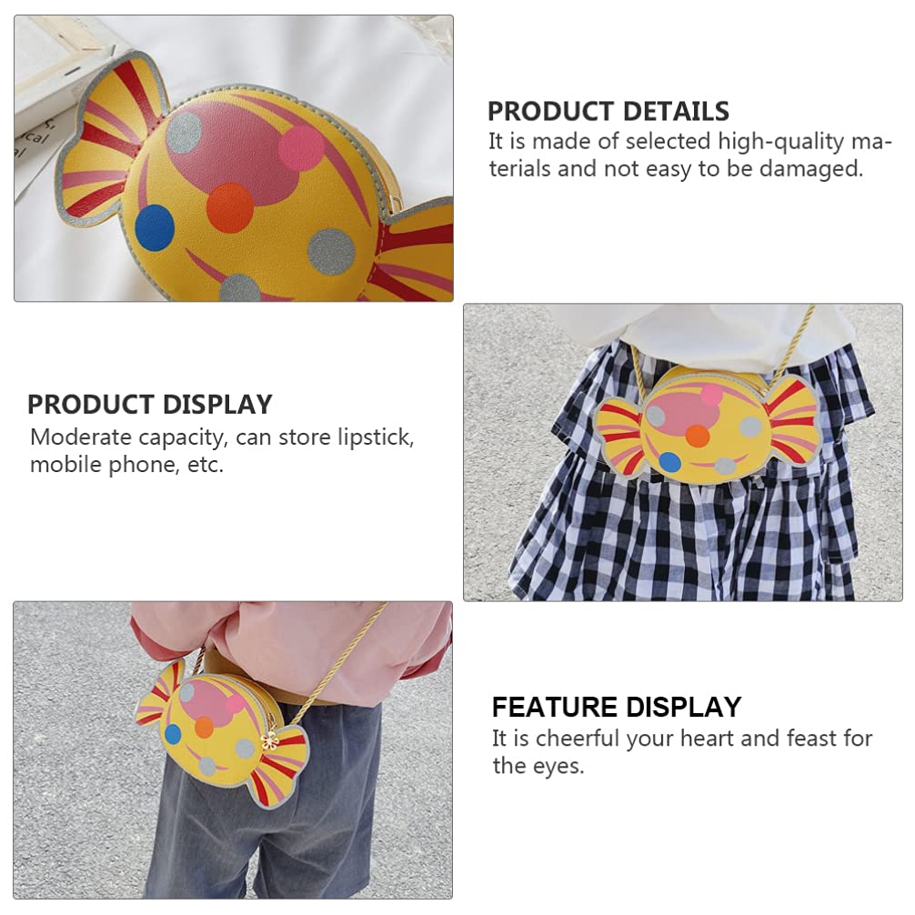 VALICLUD Storage Bag Lovely Candy Shaped Bag Cross Body Pouch Mini Change Purse