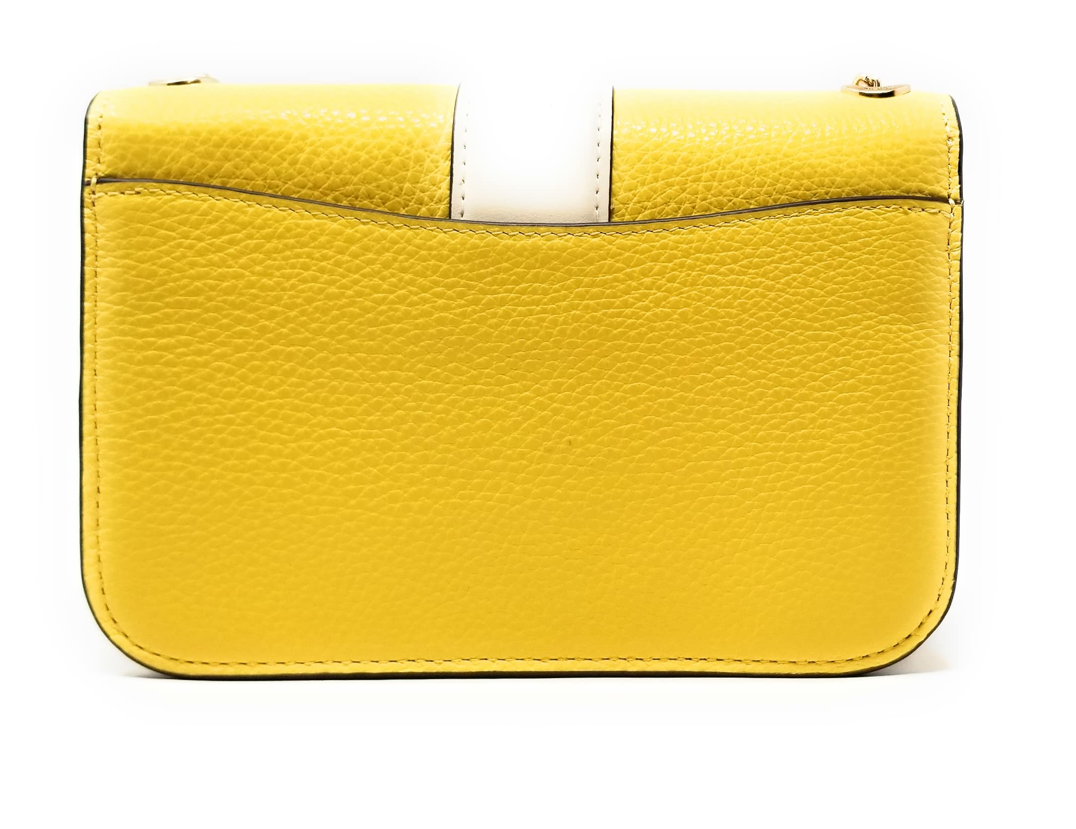 Coach Women's Georgie Crossbody Bag (Pebble Leather - Colorblock - Retro Yellow)