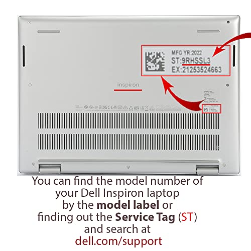 mCover Case ONLY Compatible with 2022~2023 14" Dell Inspiron 7420/7425 2-in-1 Windows Notebook Computer (NOT Fitting Any Other Dell Models) - Black