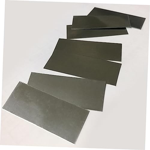 ERINGOGO 2 Pcs Electrode Plate Zinc Electrodes Plate Material Battery Material Scientific Zinc Electrode Fruit Zinc Plate Zinc Strip Material Electrode Strip Battery Tester Silver