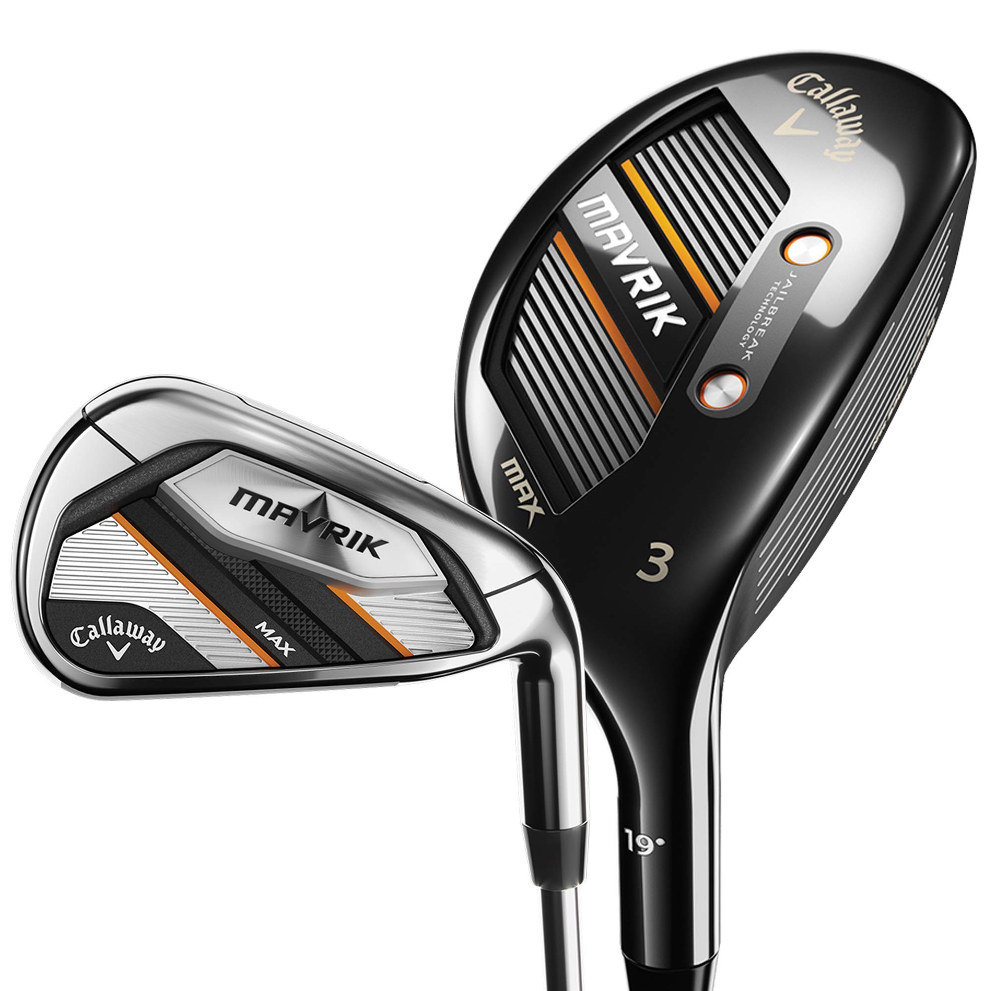 Callaway Golf 2020 Mavrik Max Hybrid Iron Combo Set (Set of 8 Clubs: 3H, 4H, 5IR - PW, Left Hand, Graphite, Regular)