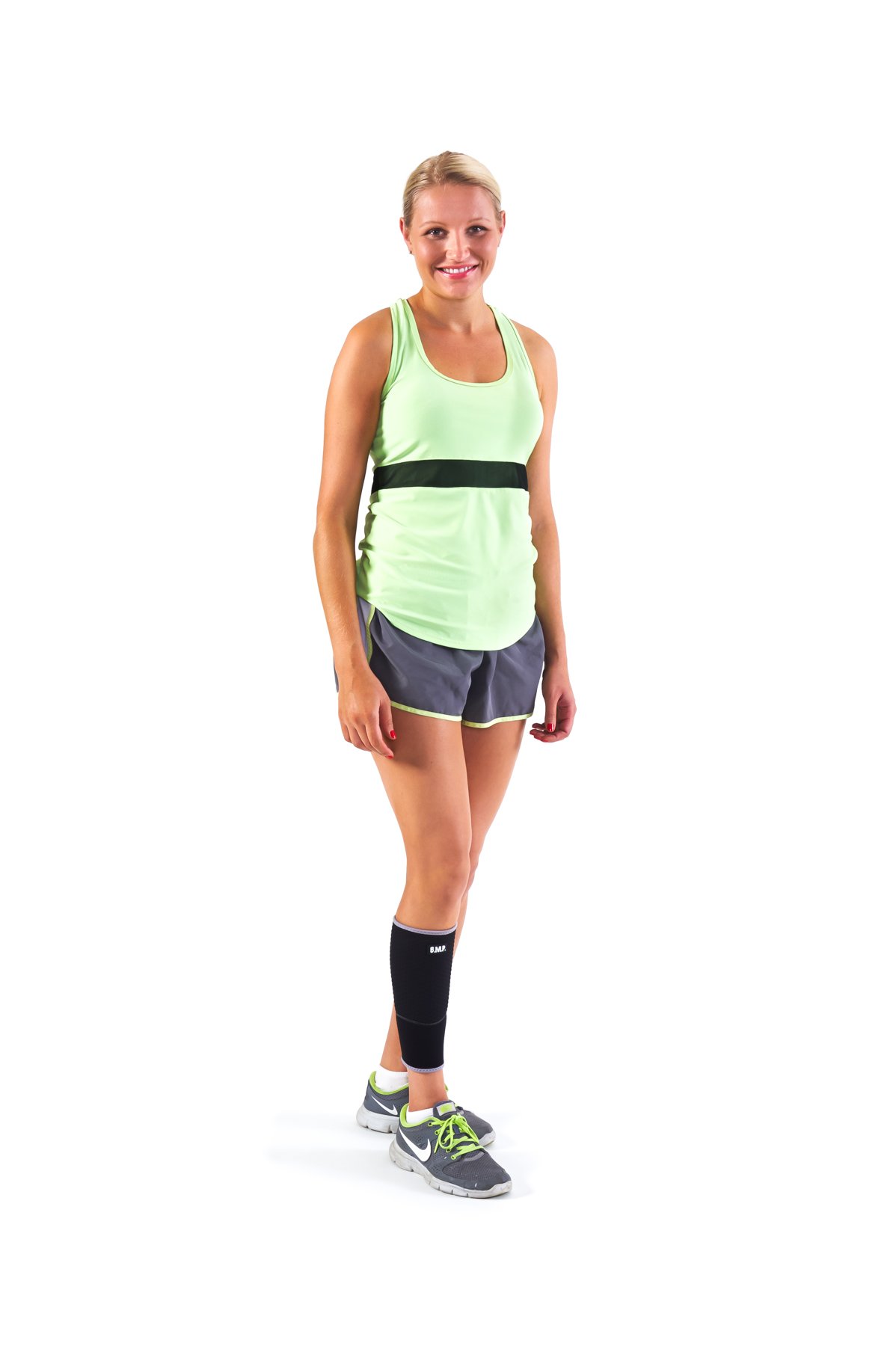 Black Mountain Products Therapeutic Warming Extra Thick Warming Calf Compression Sleeve, Black, Large
