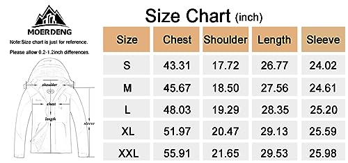 MOERDENG Women's Waterproof Ski Jacket Warm Winter Snow Coat Mountain Windbreaker Hooded Raincoat Jacket