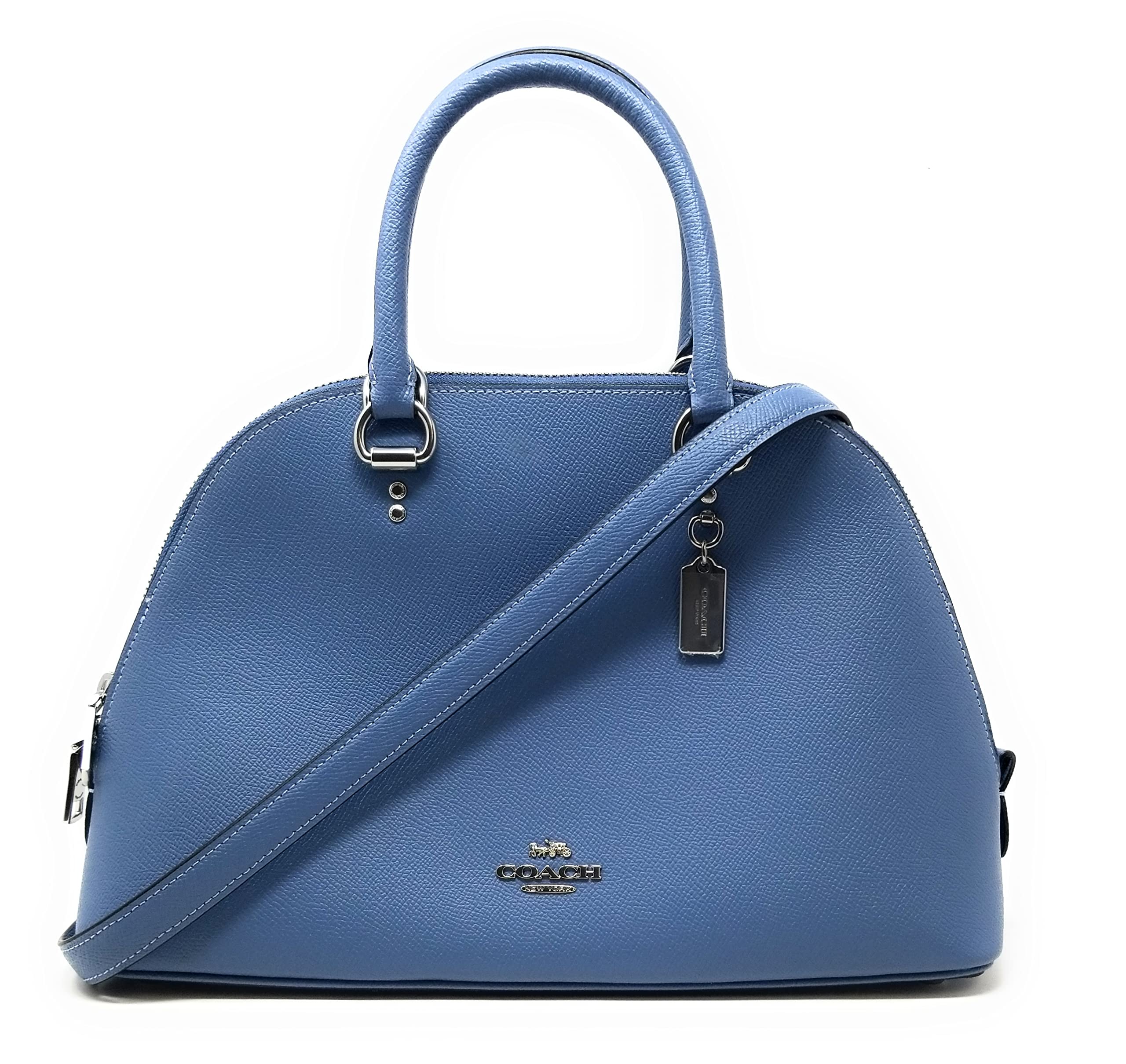 COACH Women's Katy Satchel in Crossgrain Leather (Indigo)