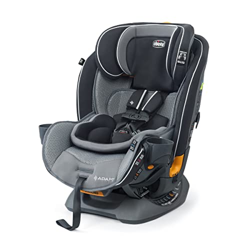 Chicco Fit4 Adapt 4-in-1 Convertible Car Seat, Rear-Facing Seat for Infants 4-40 lbs., Forward-Facing Car Seat 25-65 lbs., Booster 40-100 lbs. | Ember/Black