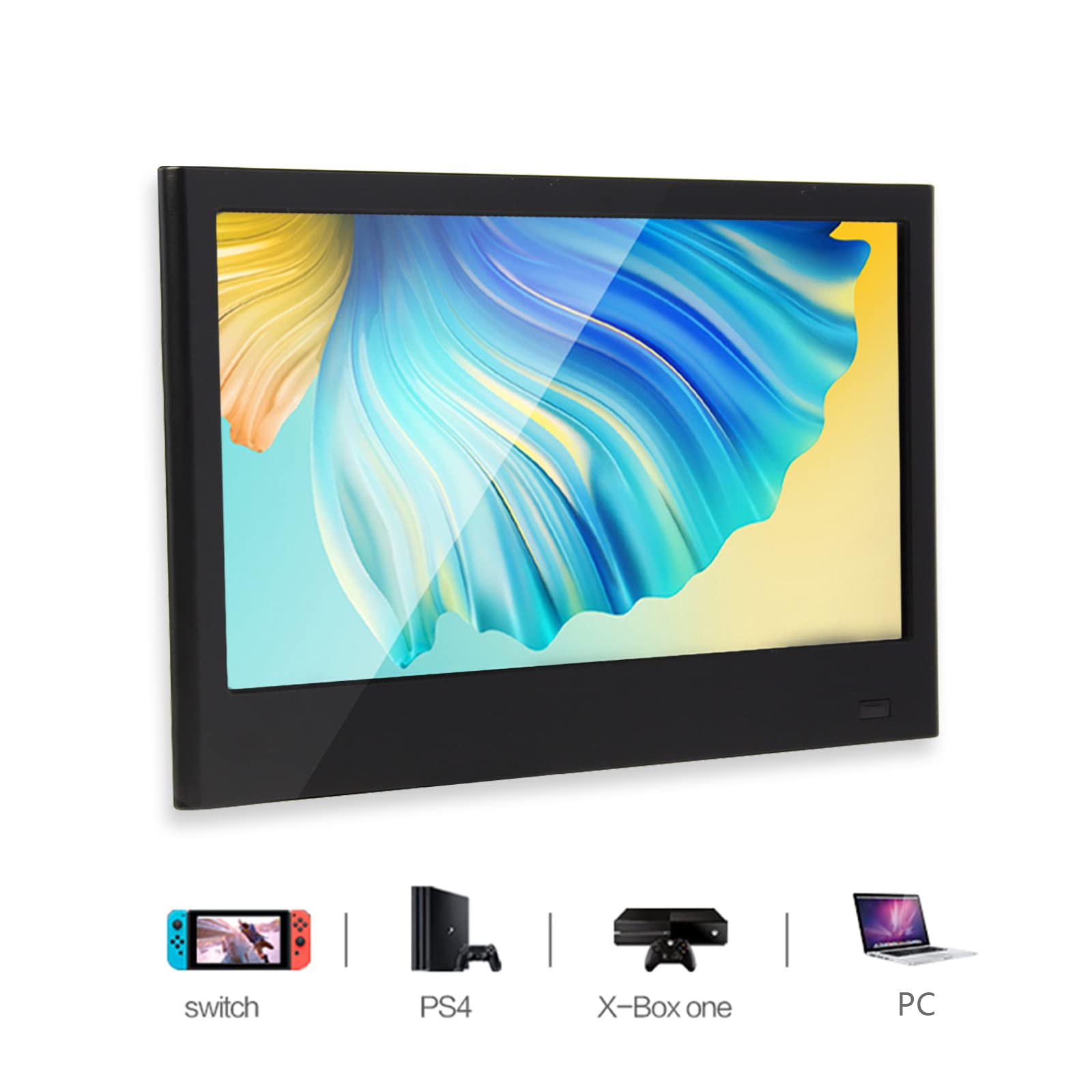 Elec-Link 7-Inch Display 1024 x600 Ultra Thin Full HD IPS Screen Portable Monitor for Raspberry Pi WiiU Xbox 360 Windows (Black, 7 inch)