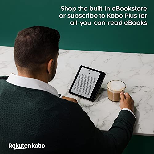 Kobo Sage | eReader with Green SleepCover & Stylus | 8β HD Glare Free Touchscreen | Waterproof | Blue Light Reduction | Bluetooth | WiFi | 32GB of Storage (Green + Stylus)