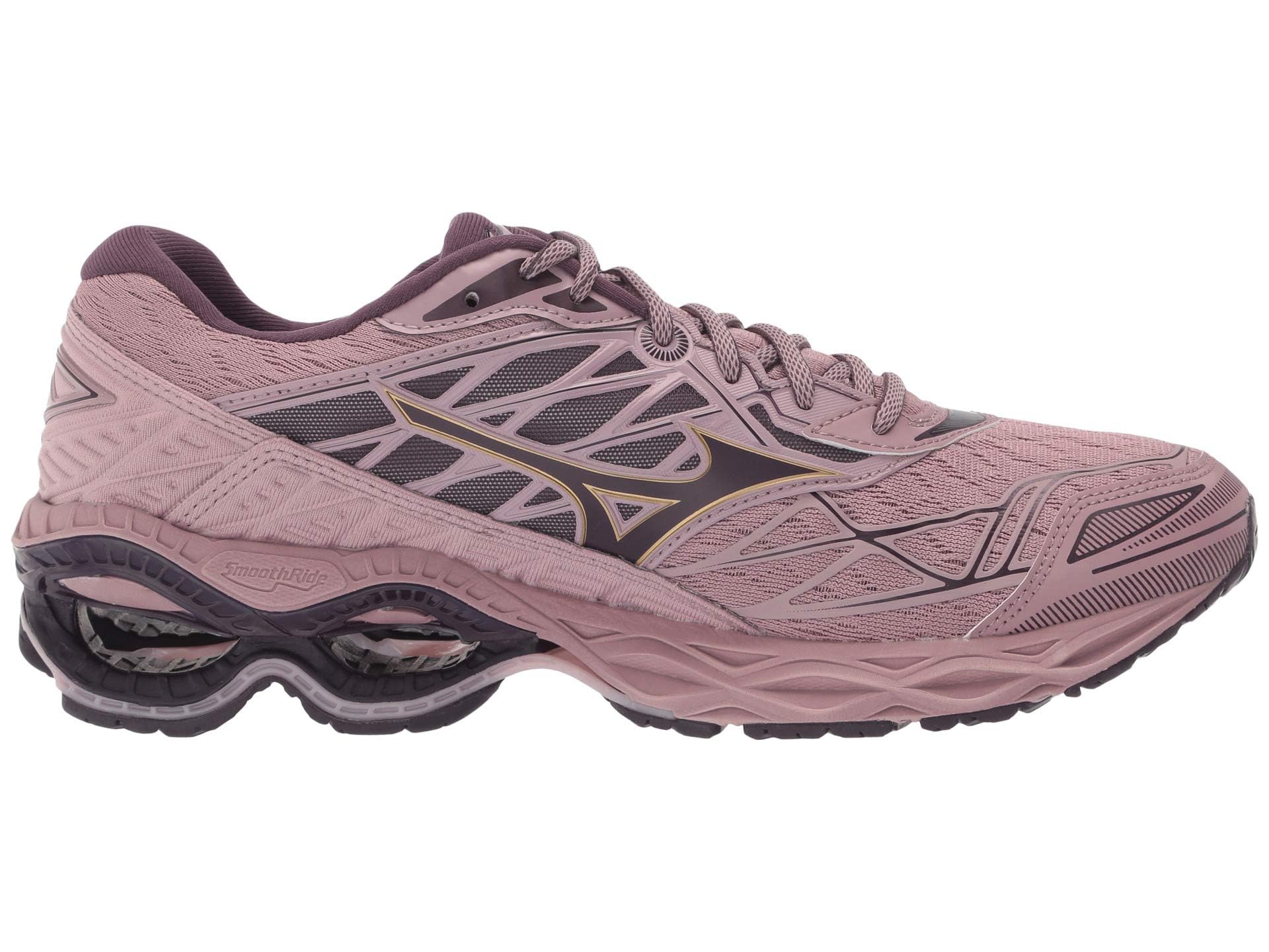 Mizuno Women's Wave Creation 20, Woodrose/Plum Perfect, 9