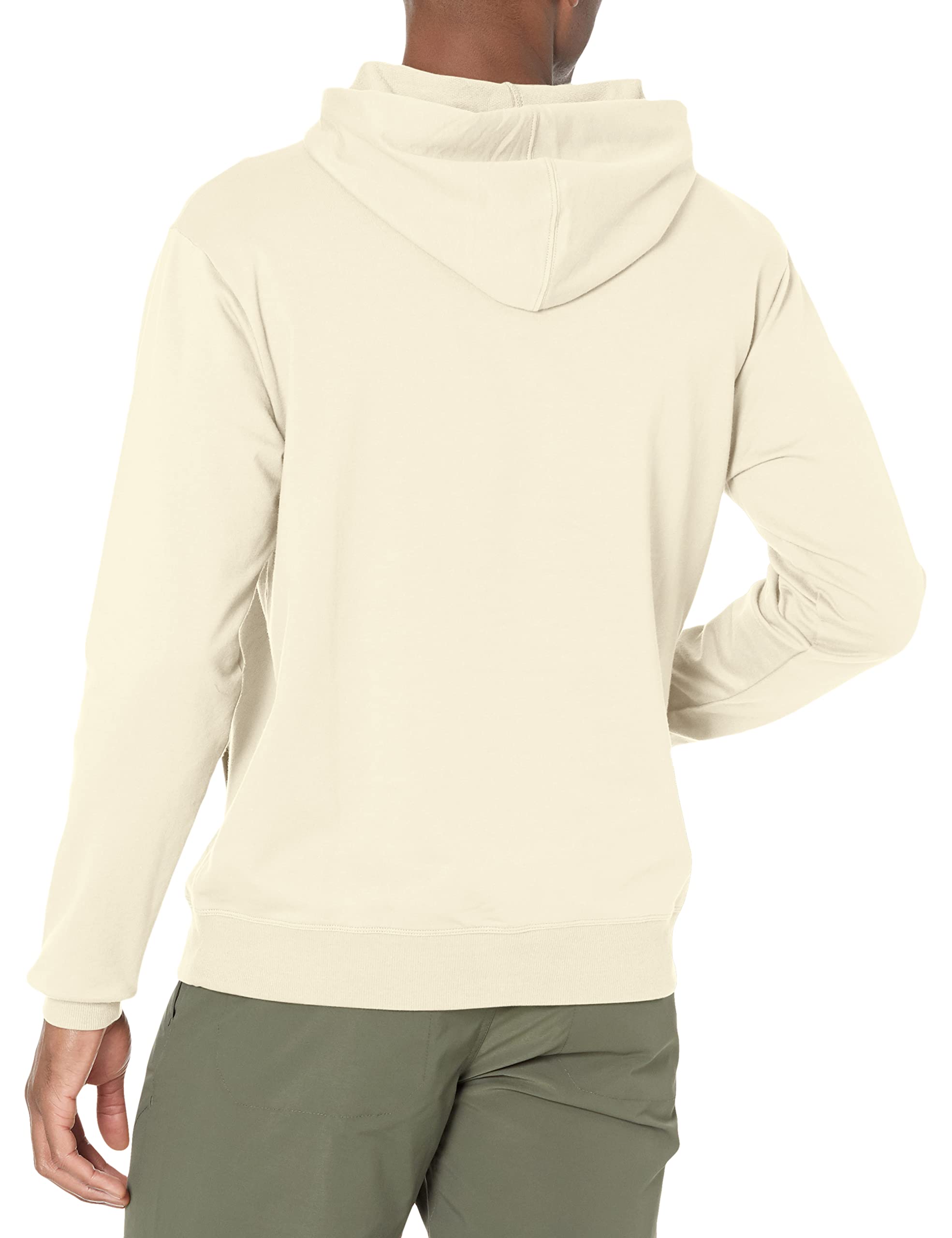 Spalding Men's Cotton French Terry Branded Hoodie, Birch, Small