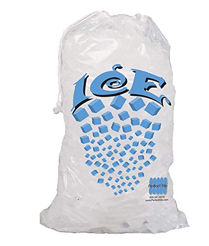 VEVOR Commercial Ice Maker Machine, 110-120LBS/24H with 33LBS Bin Stainless Steel Automatic & Perfectware - PW Icebags-DS-100ct 10lb Ice Bags with Drawstring-100ct