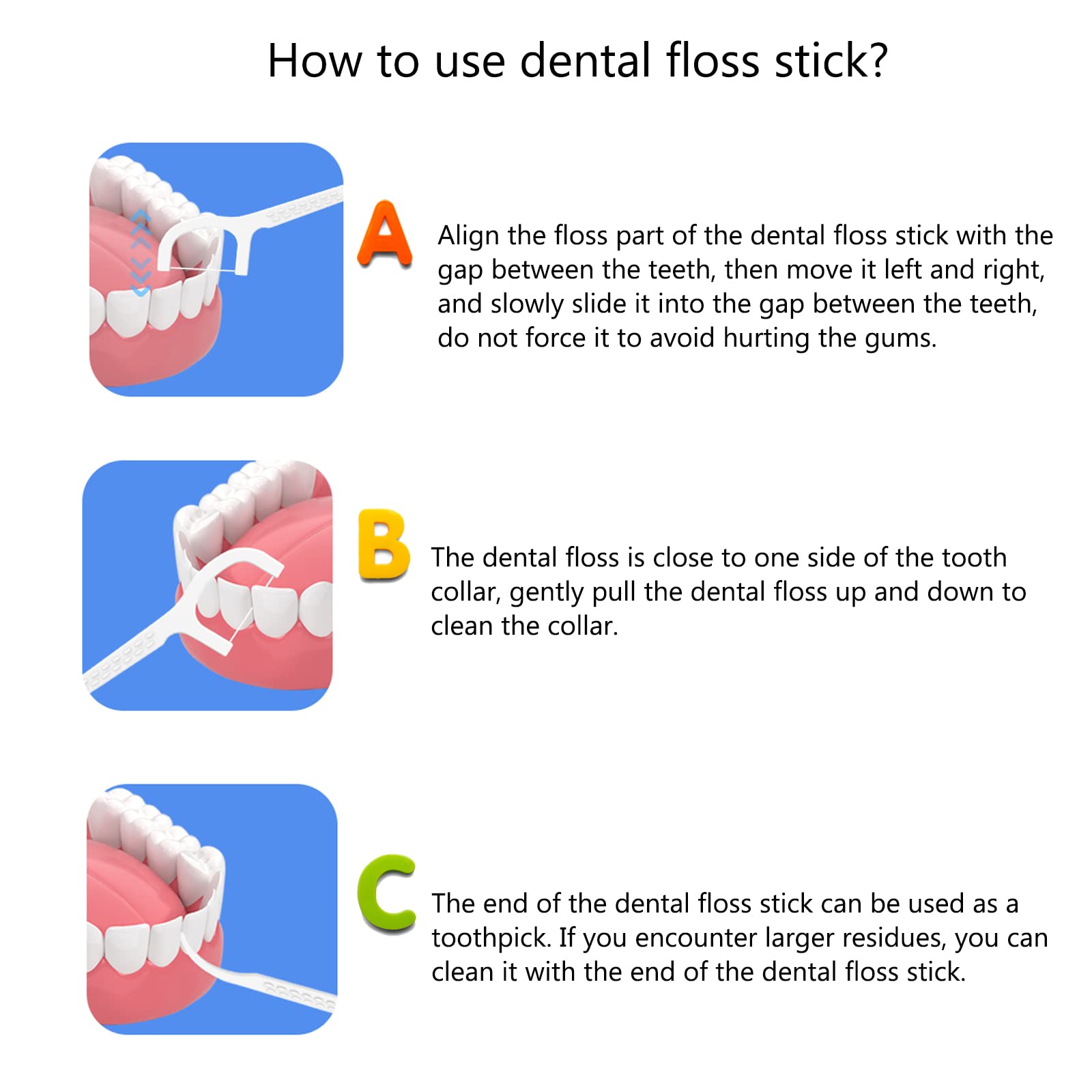 Dental Floss Portable Case Dental Floss Dispenser Dental Floss Picks Cases Automatic Floss Organizer Travel Floss for Women Men Teeth Cleaning (Black+White)