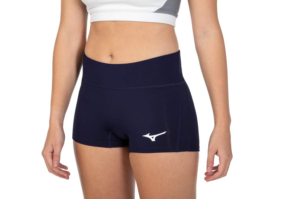 Mizuno Women's Apex 2.5" Inseam Volleyball Short, Navy, Medium
